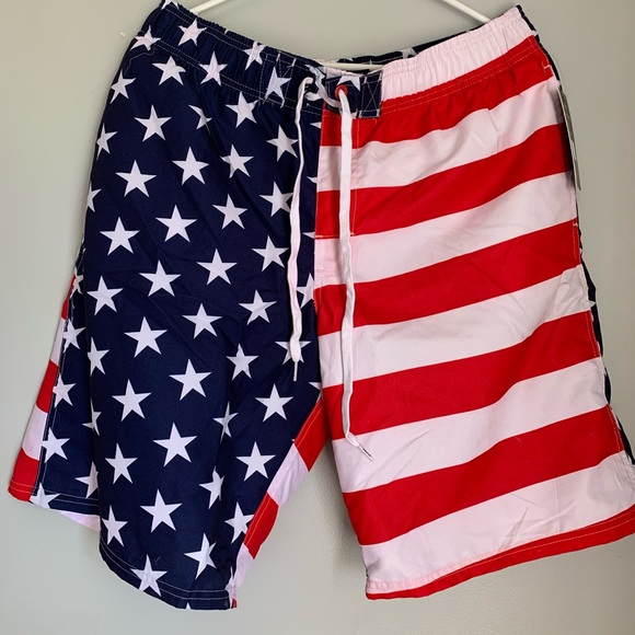 Swim | Mens American Flag Swim Trunks | Poshmark